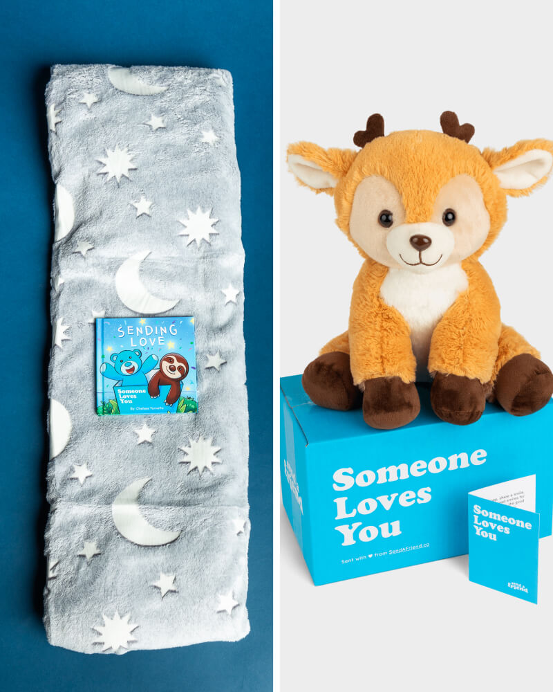 Deluxe Story Time Bundle | SendAFriend's Stuffed Animal Care Packages